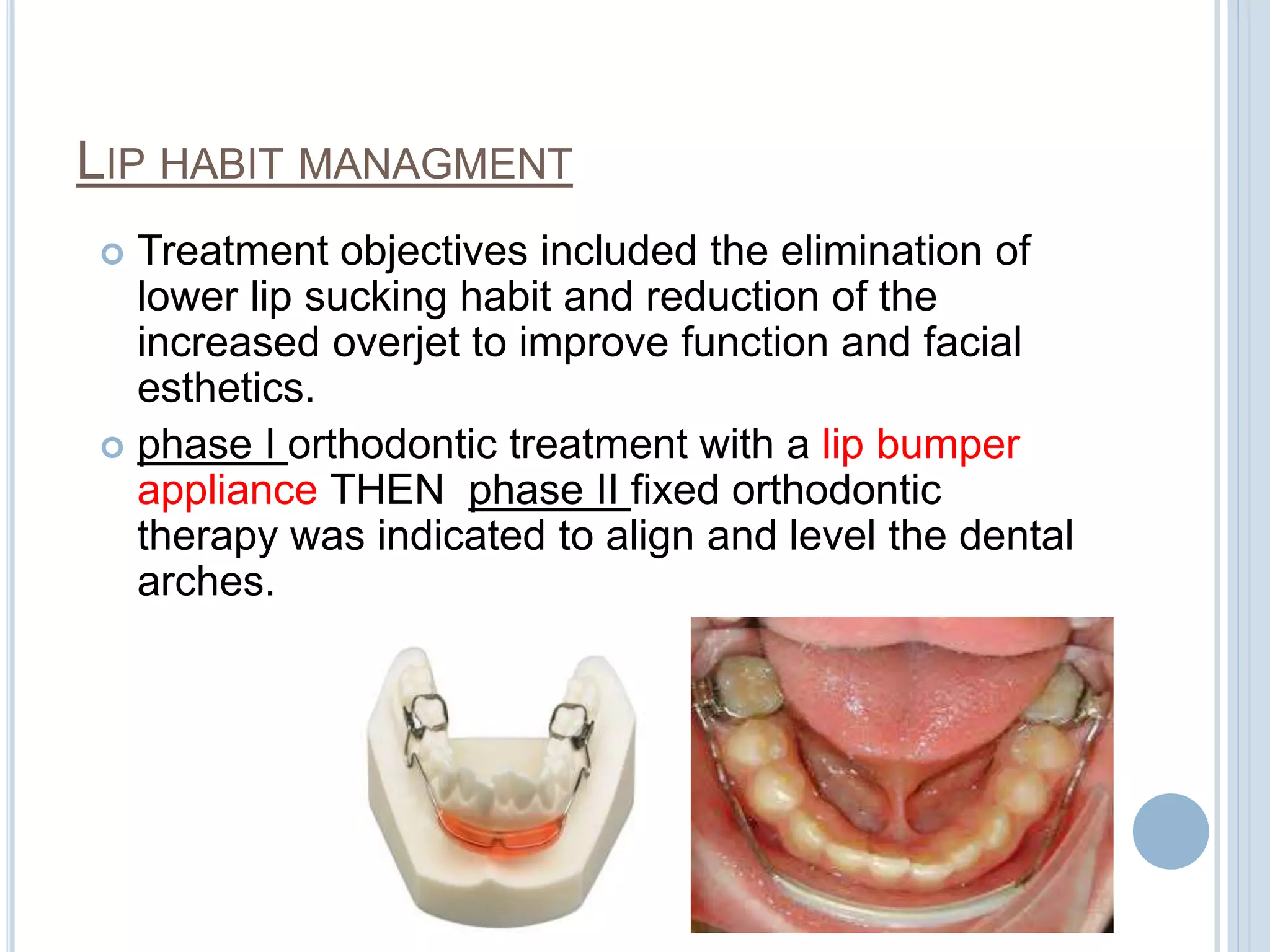Managment of pernicious oral habits | PPTX