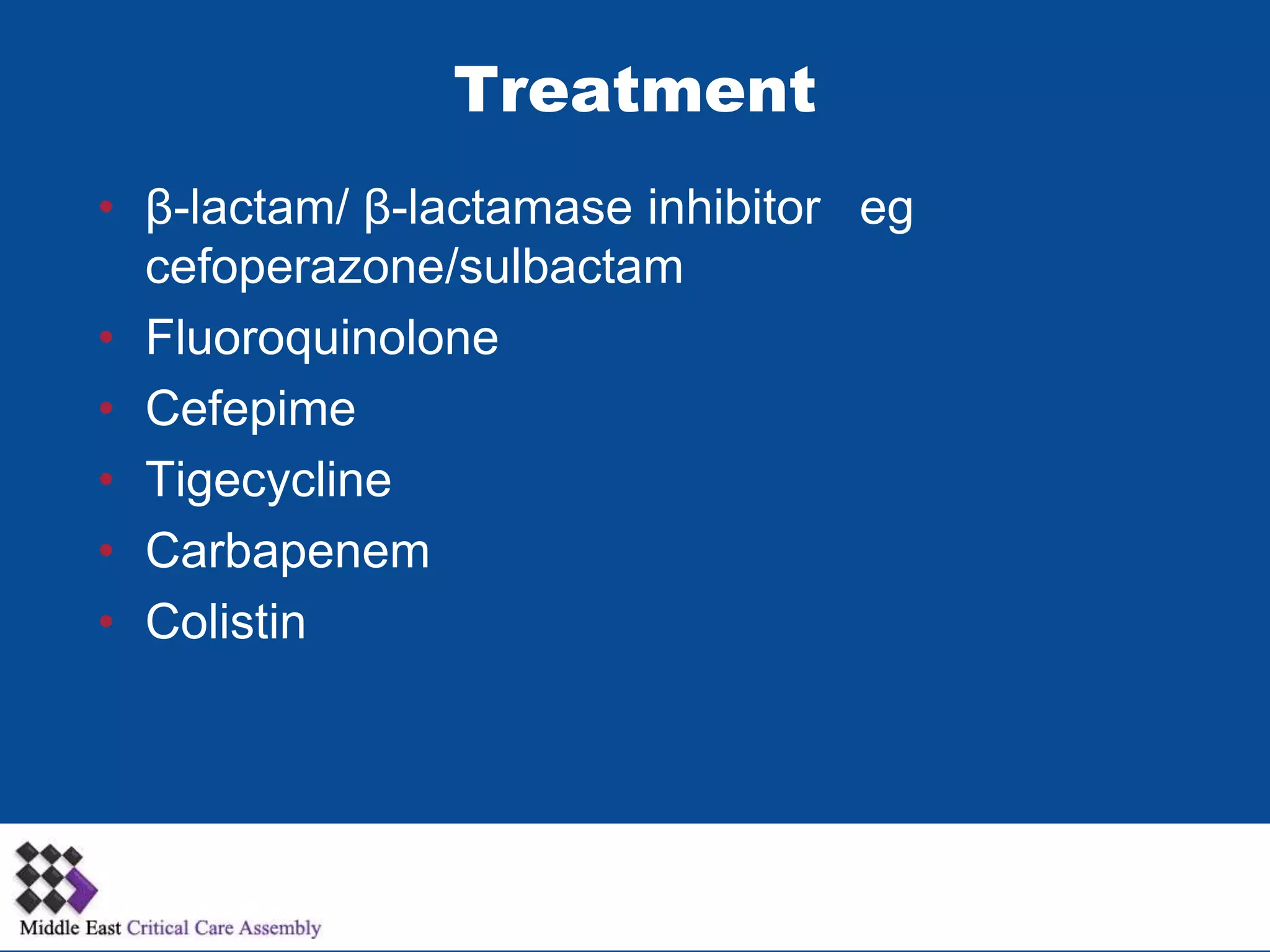 Managment of Resistant Gram Negative Infections | PPTX