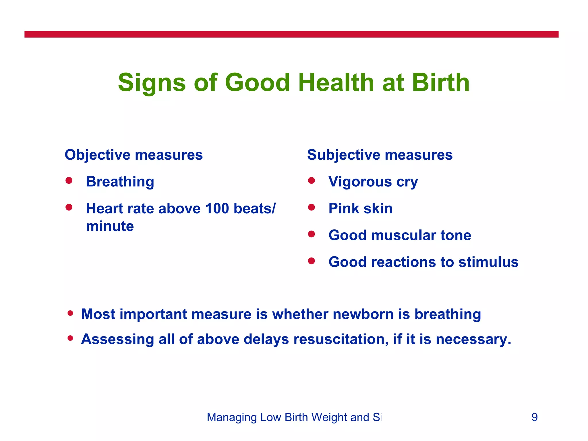 Managment Of Sick Newborn | PPT
