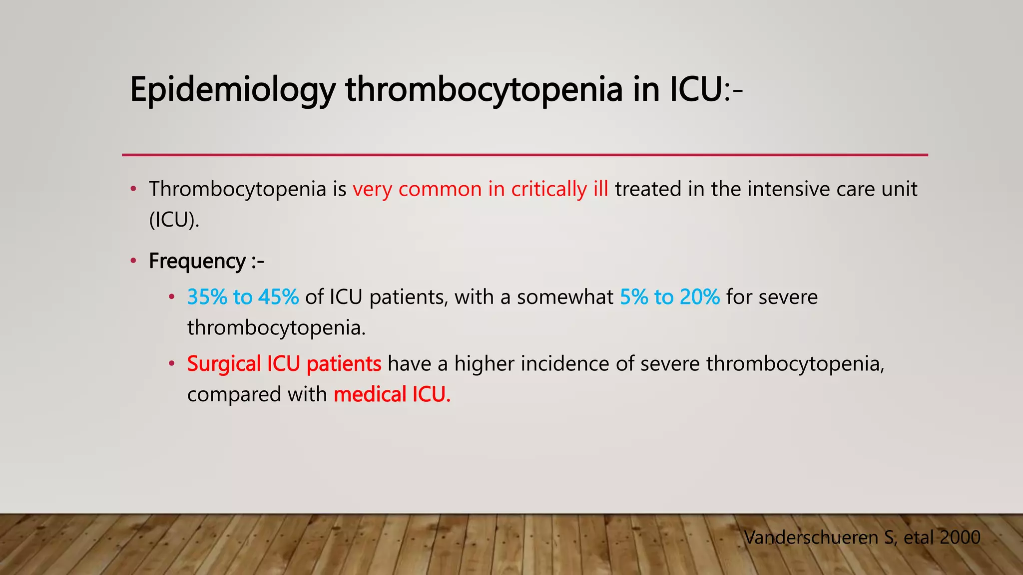 Managment of thrombocytopenia in ICU..pptx