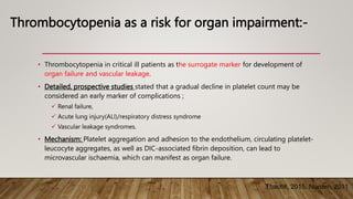 Managment of thrombocytopenia in ICU..pptx