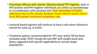 MANAGMENT OF Tubercular preventive treatment | PPTX