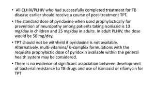MANAGMENT OF Tubercular preventive treatment | PPTX