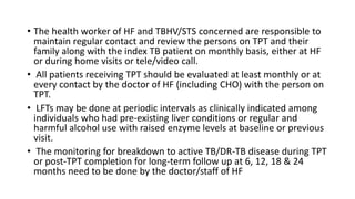 MANAGMENT OF Tubercular preventive treatment | PPTX
