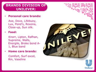 UNILEVER Organization's Detail | PPTX
