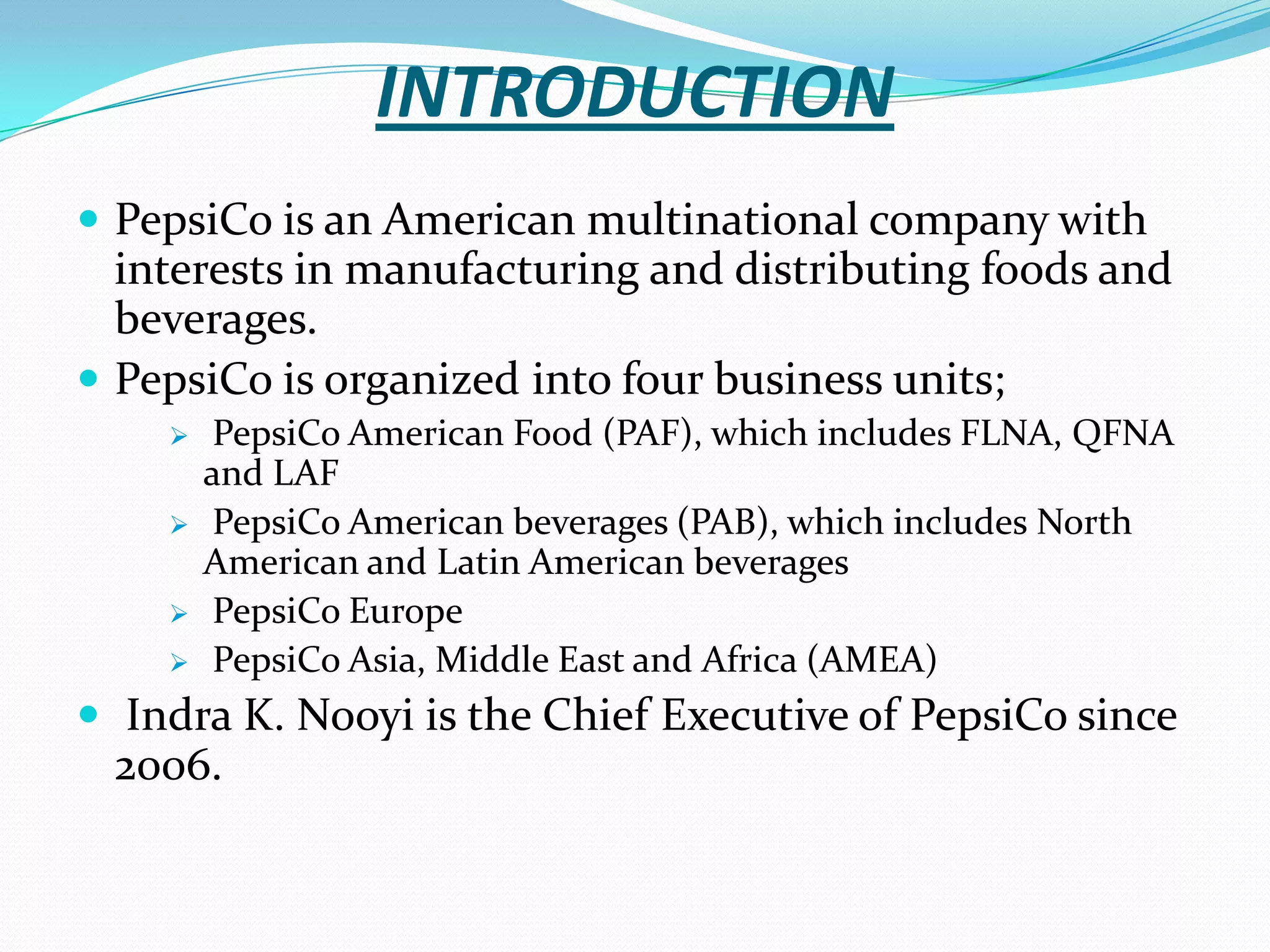 Pepsico. | PPTX