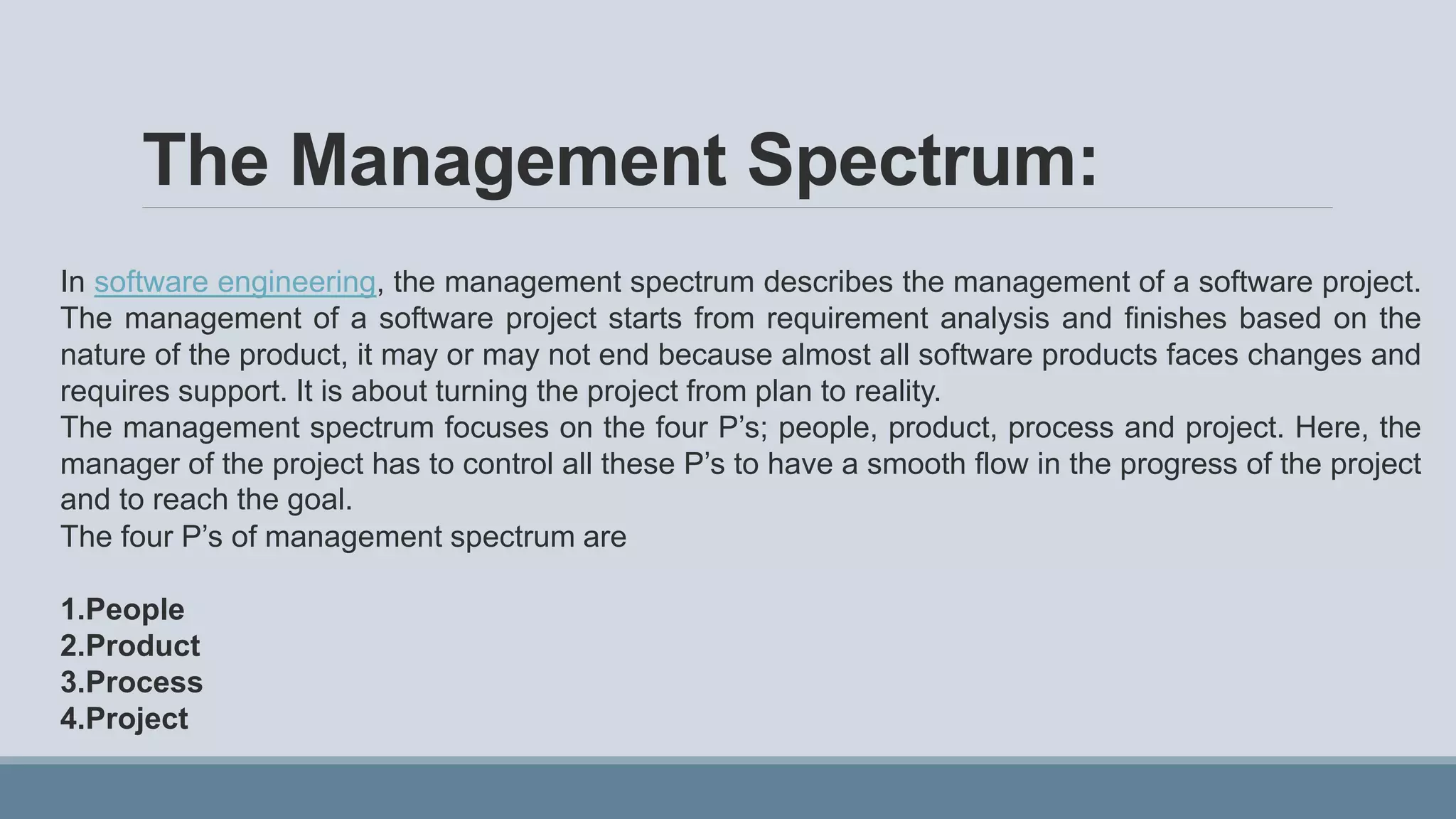 Managment spectrum | PPTX
