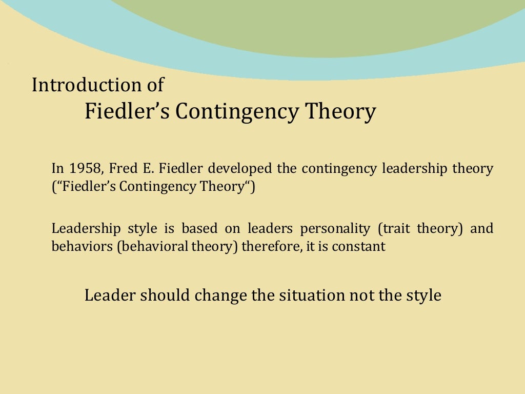 Fielder Contingency Theory Of Leadership By Hassan Samoon fielder-contingency-theory-of-leadership-by-hassan-samoon