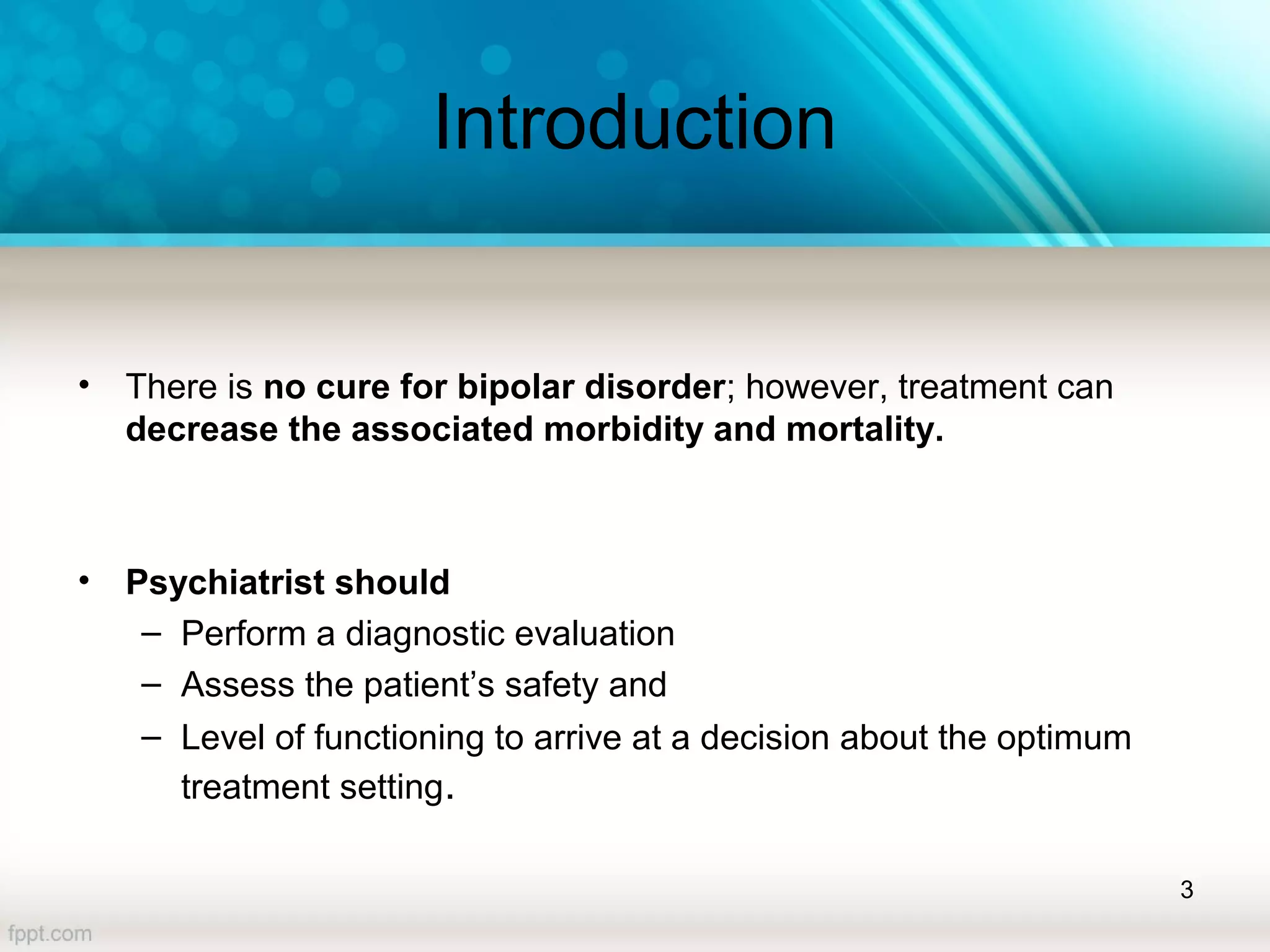 Pharmacological Management of Bipolar Disorder | PPT