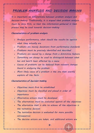 DECISION MAKING AND TECHNIQUES OF DECISION MAKING | DOCX