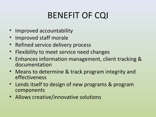 Continuous Quality Improvement (CQI) | PPT