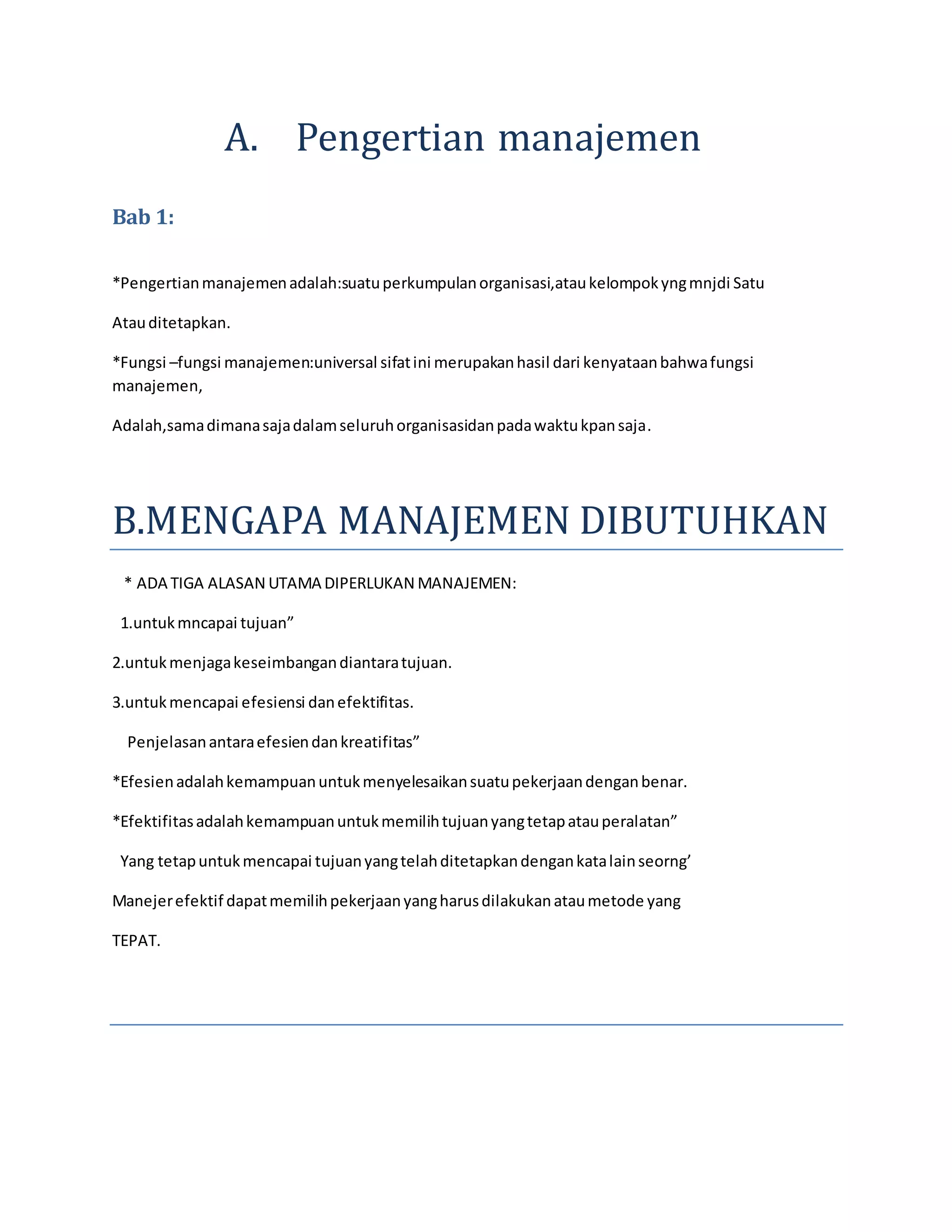 Manajemen | DOCX