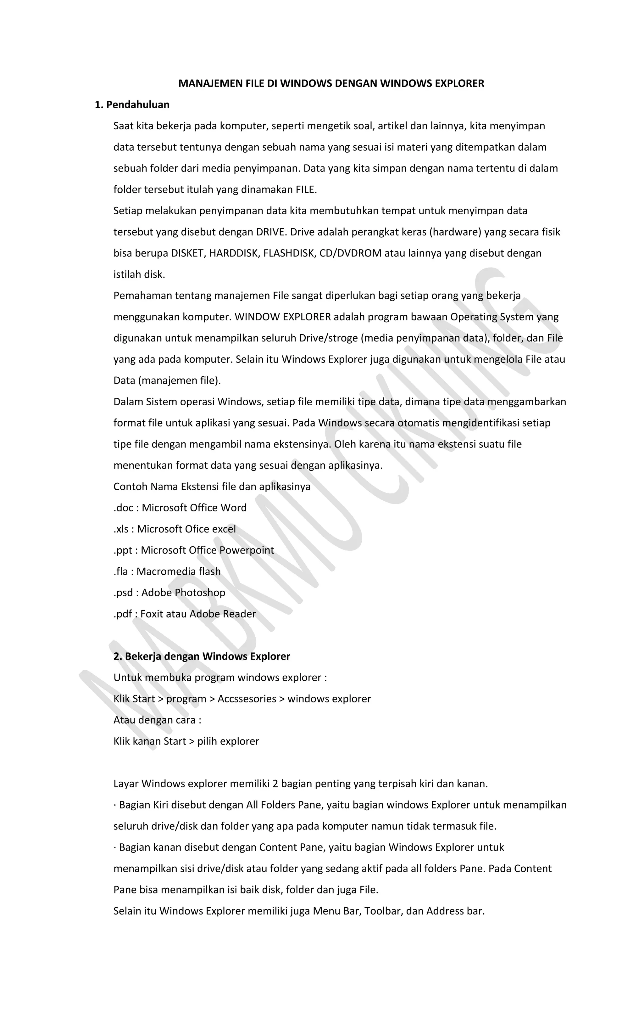 Manajemen file | DOC