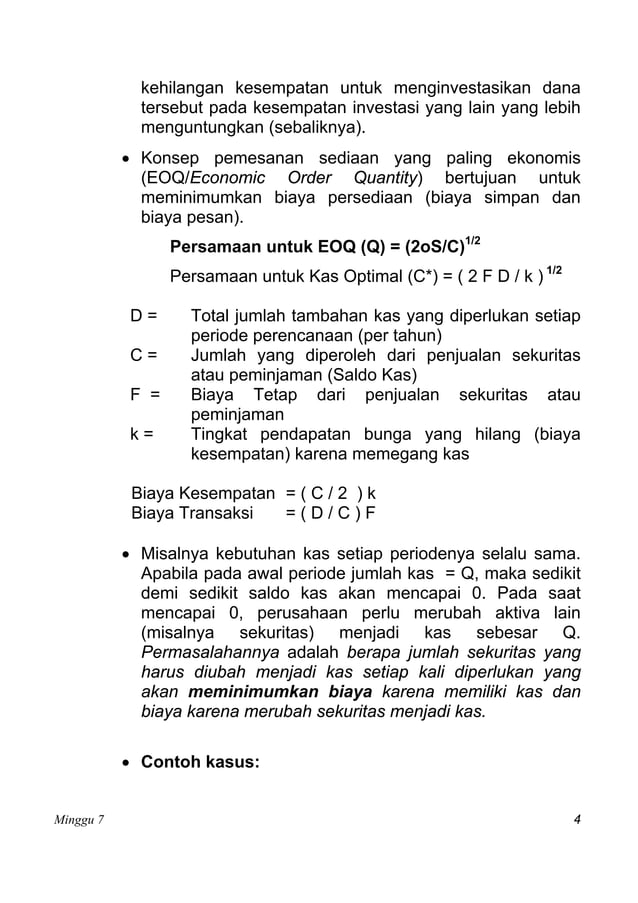 Manajemen Kas1 | PDF