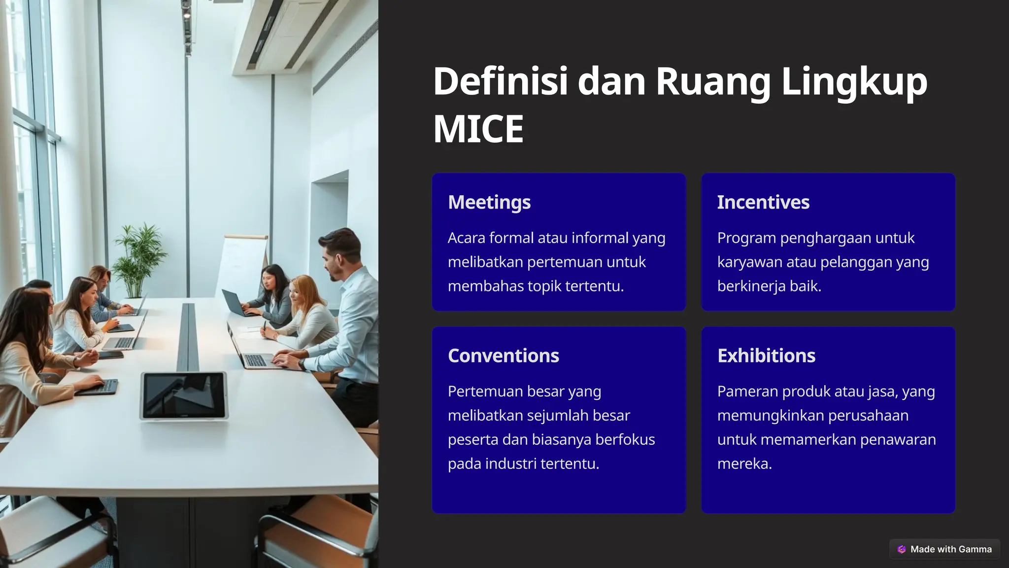 Manajemen MICE for Tourism, Peluang dan tantangan serta manajemen ...