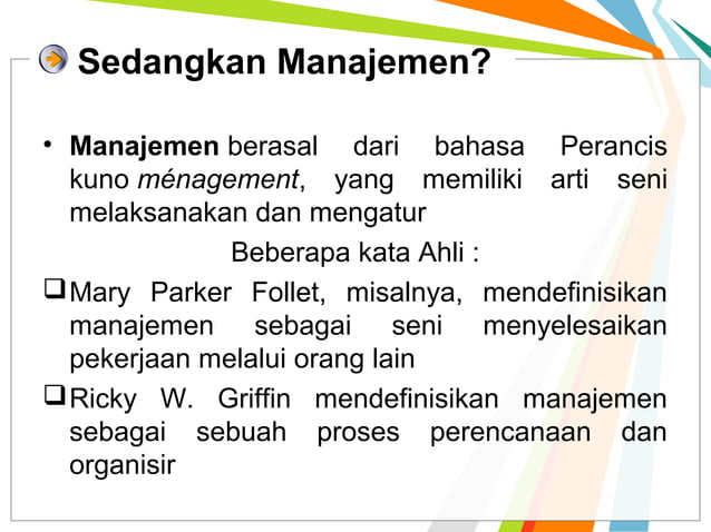 Manajemen organisasi | PPT