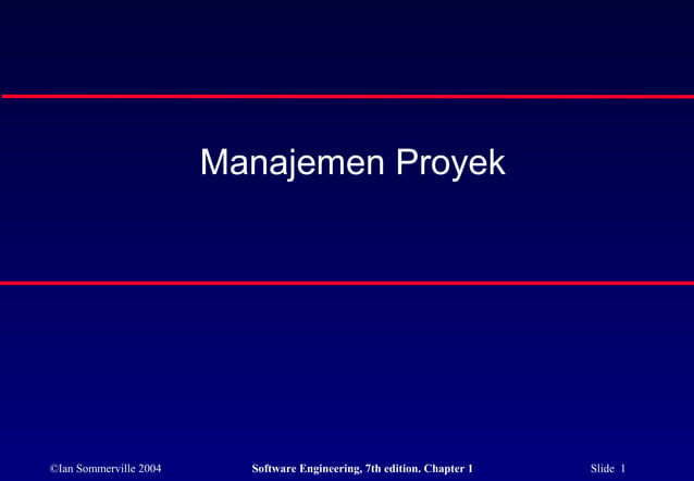 Manajemen proyek (1) | PPT