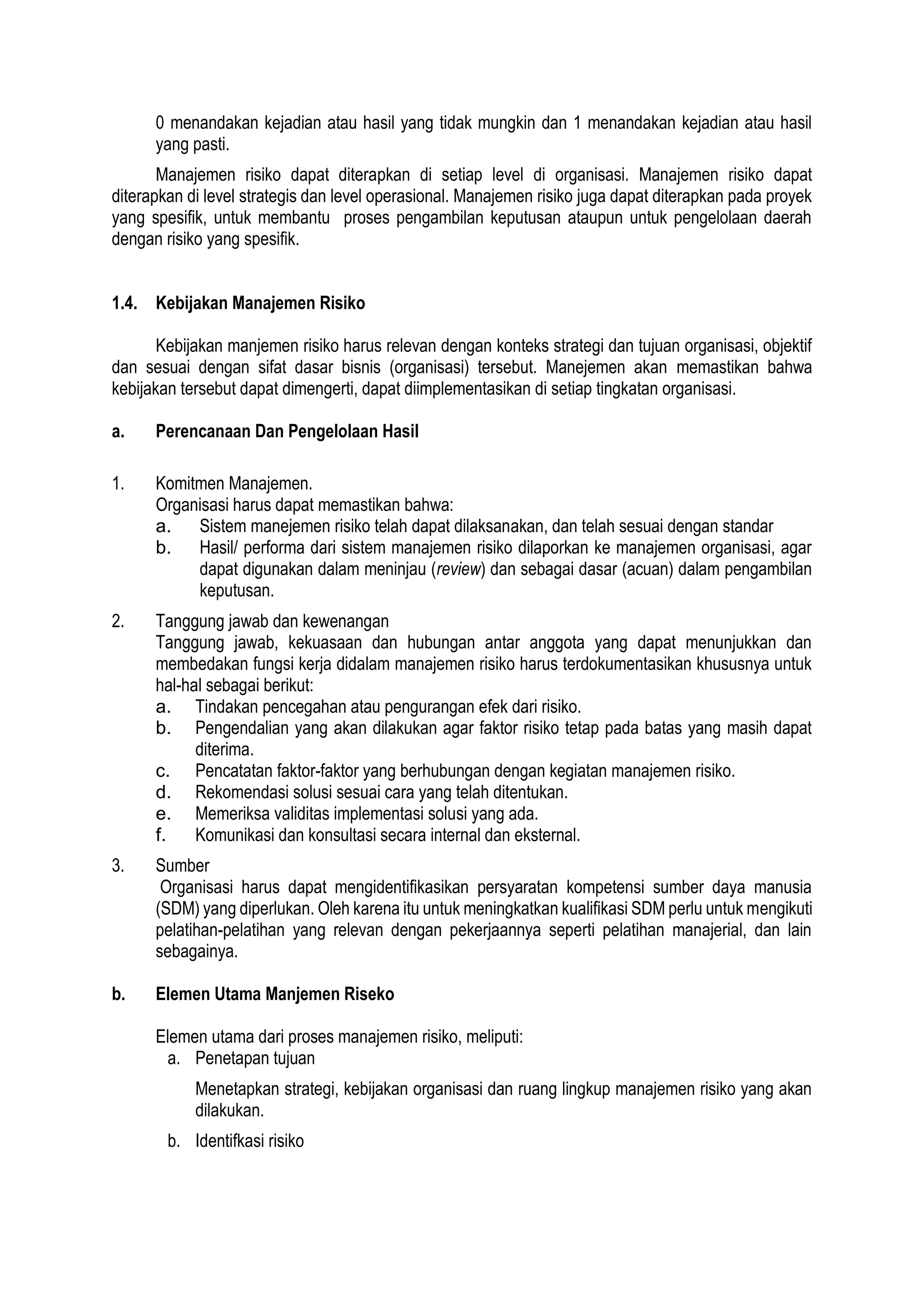 Manajemen Resiko-ISO-31000-2009 | PDF