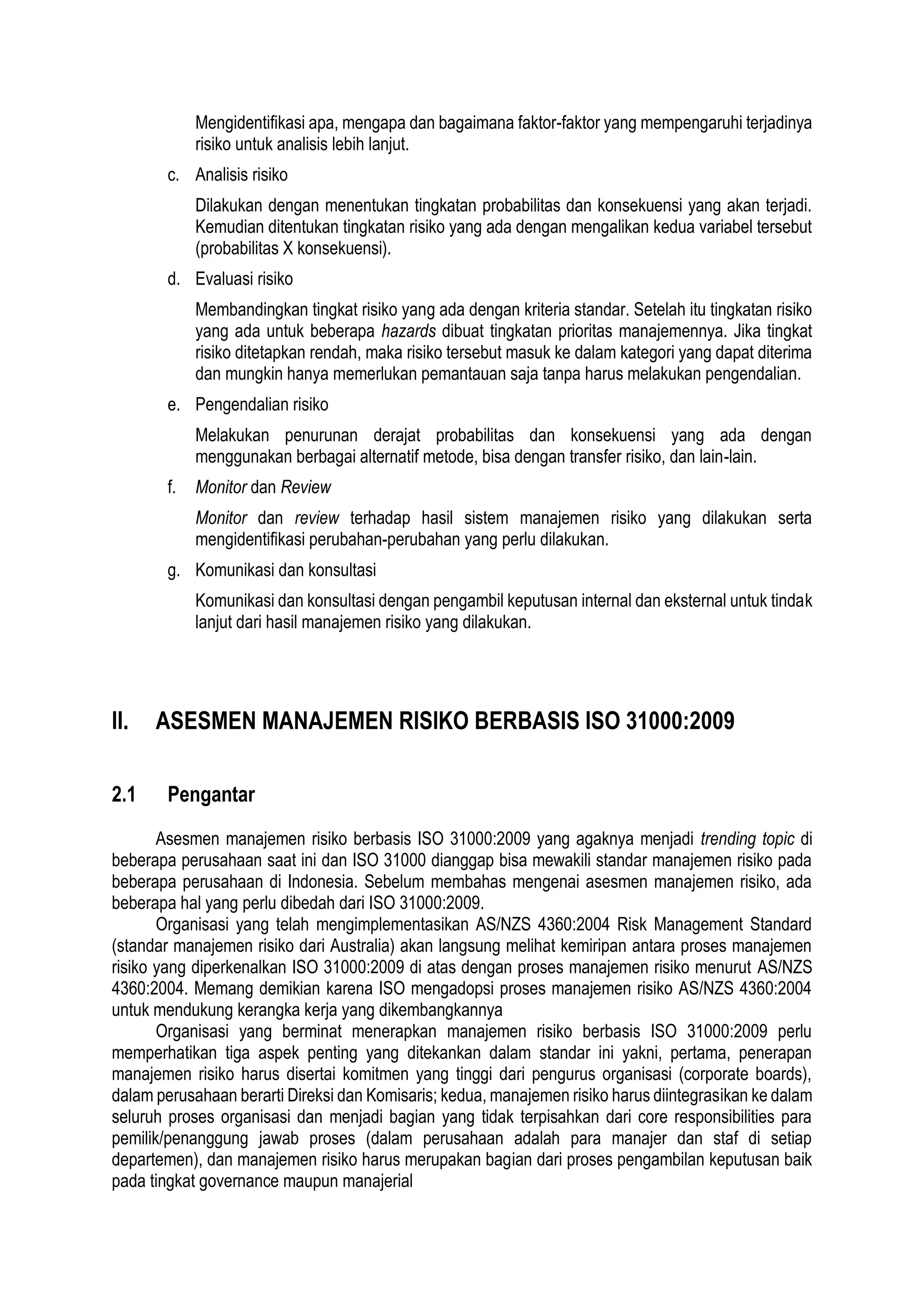 Manajemen Resiko-ISO-31000-2009 | PDF