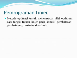 Manajemen Sains dalam kebutuhan sehari hari | PPT