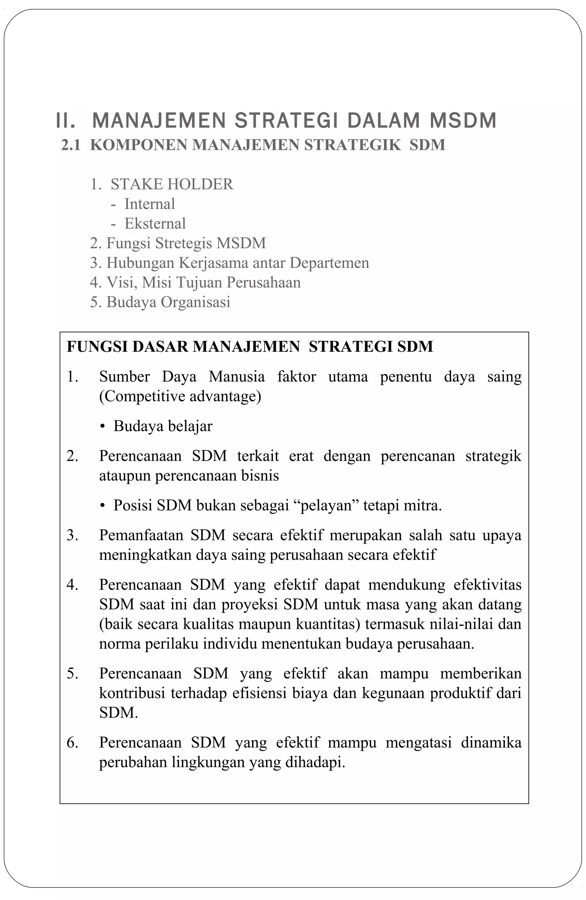Manajemen strategi dalam MSDM | PDF | Free Download