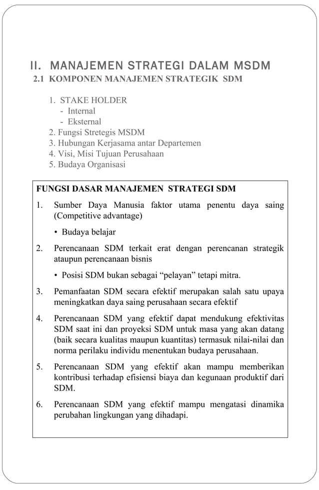 Manajemen strategi dalam MSDM | PDF | Free Download