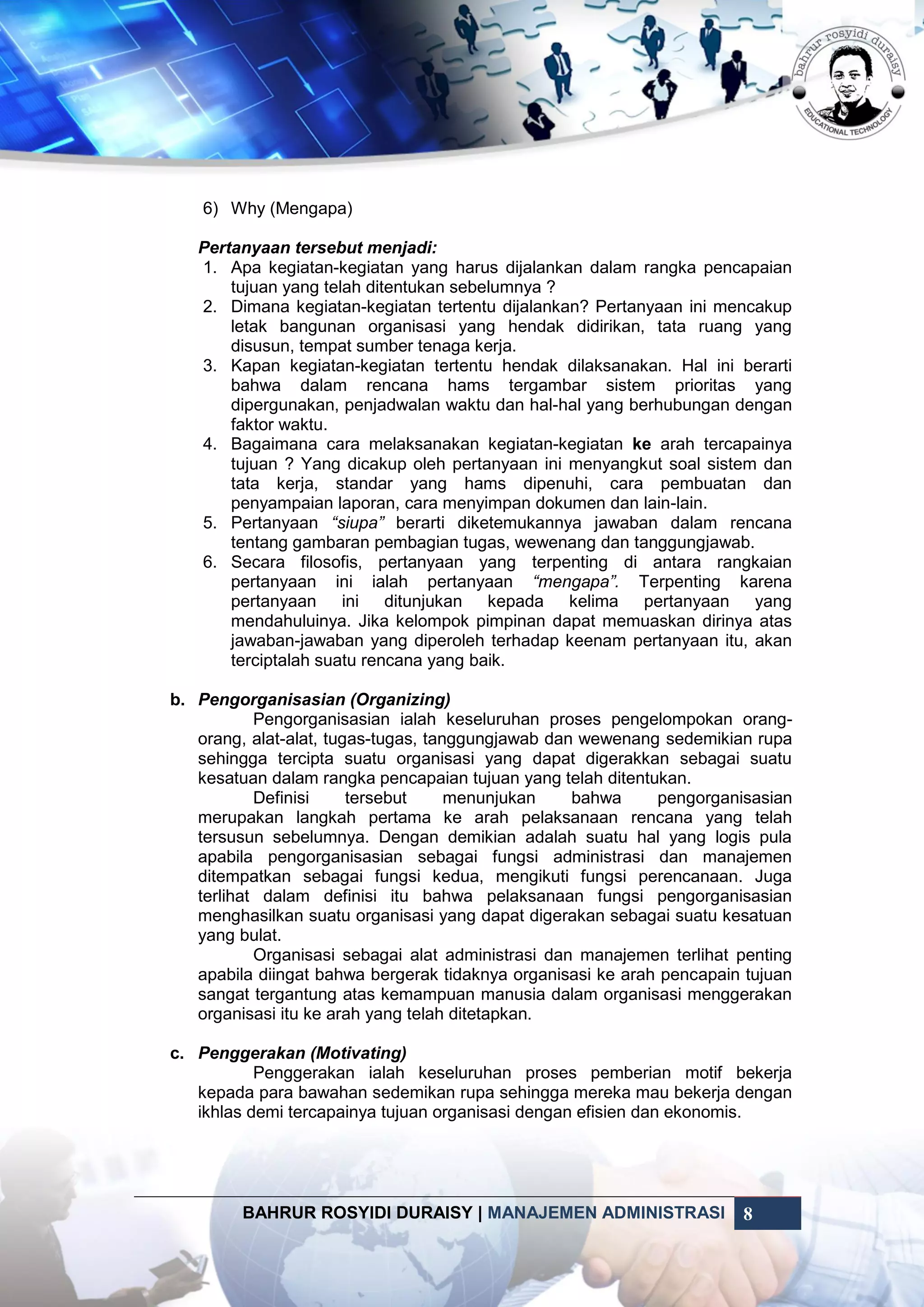 Manajemen & administrasi organisasi | PDF
