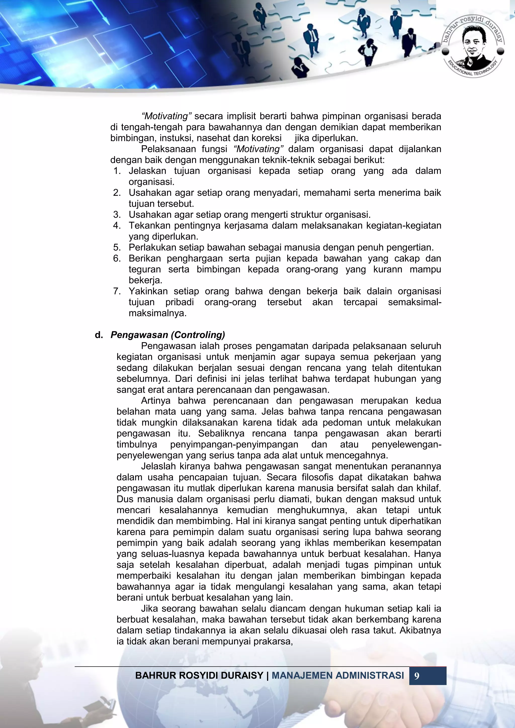 Manajemen & administrasi organisasi | PDF