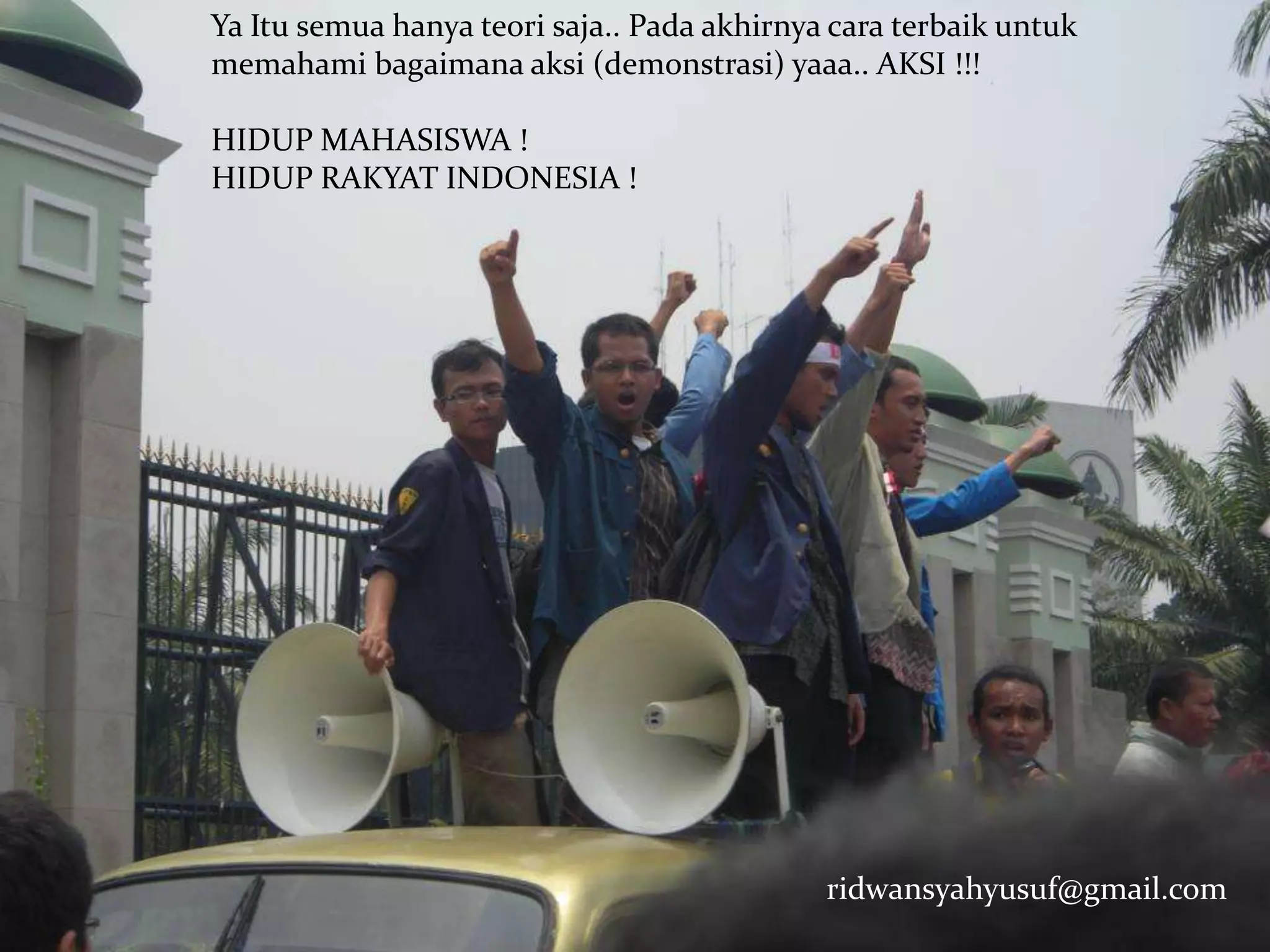 Manajemen aksi mahasiswa | PPTX