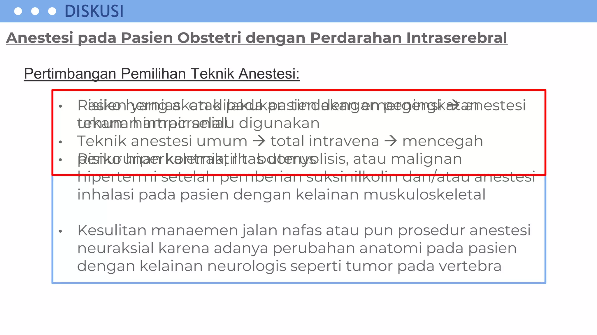MANAJEMEN ANESTESI PADA KASUS PASIEN PREEKLAMSIA DENGAN PERDARAHAN ...