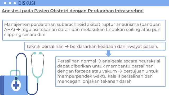 MANAJEMEN ANESTESI PADA KASUS PASIEN PREEKLAMSIA DENGAN PERDARAHAN ...