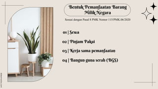 MANAJEMEN ASET DAN PENGADAAN BARANG_KEL 4_PEMANFAATAN BMN.pptx