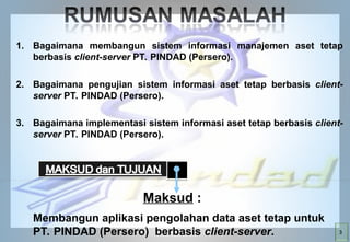 MANAJEMEN ASET TETAP.ppt pindad client server | PPT