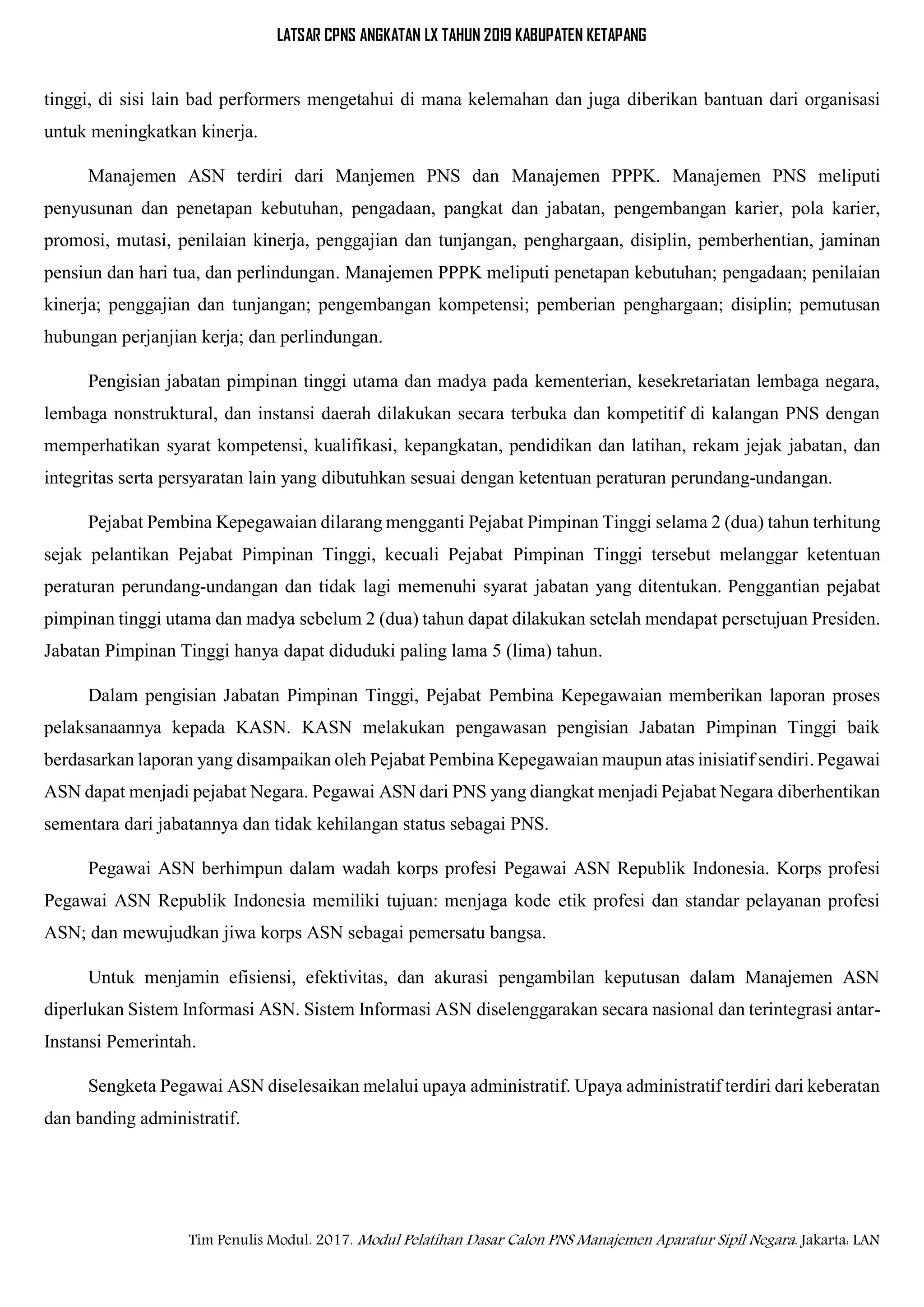 Manajemen ASN | PDF