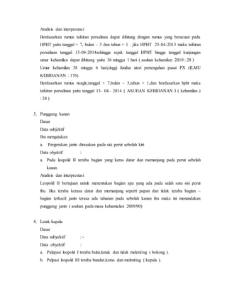 Manajemen asuhan kebidanan antenatal komprehensif | DOCX