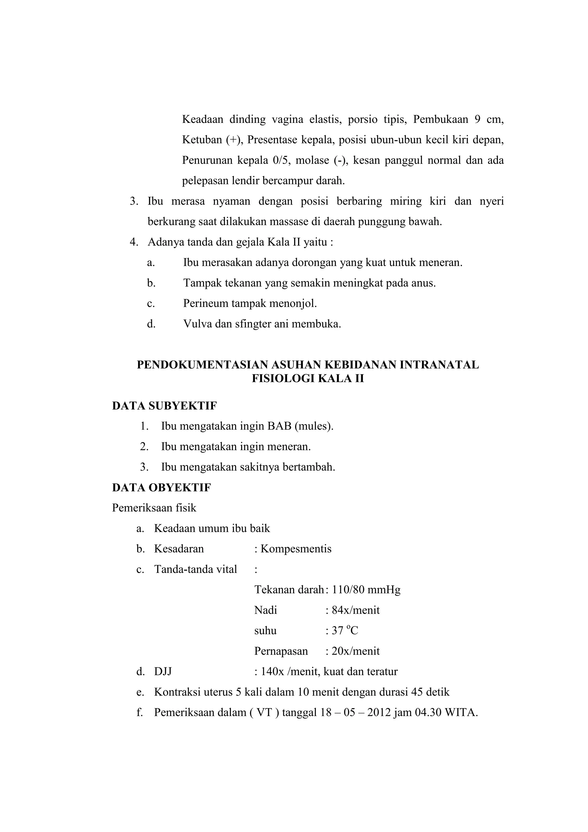 Manajemen asuhan kebidanan intranatal care fisiologi akbid paramata ...
