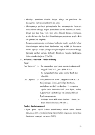 Manajemen asuhan kebidanan intranatal komprehensif | PDF