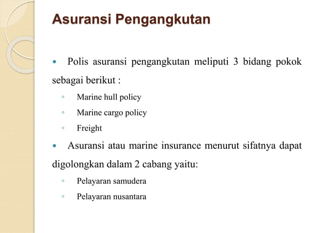 Manajemen asuransi in Bahasa | PPT