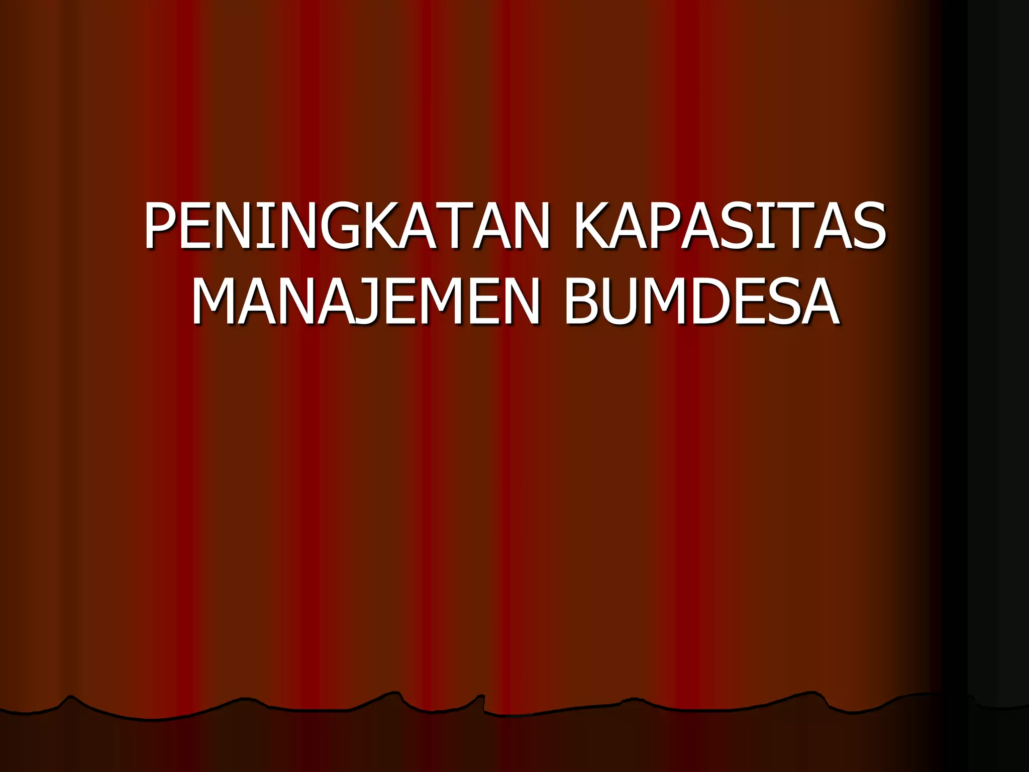 Manajemen BUMDes ..ppt