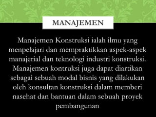 Manajemen dalam profesi teknik sipil.ppt