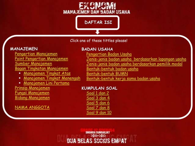 Manajemen dan badan usaha | PPSX