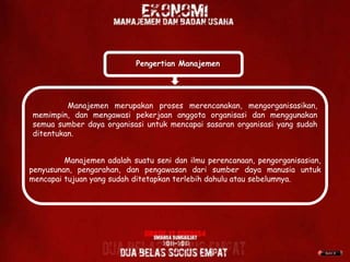 Manajemen dan badan usaha | PPSX