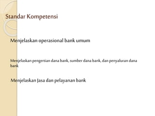 Manajemen dan jasa pelayanan bank | PPTX