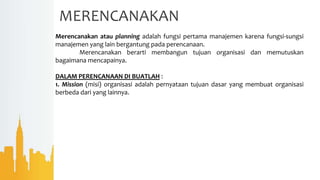 Manajemen dan Organisasi | PPT