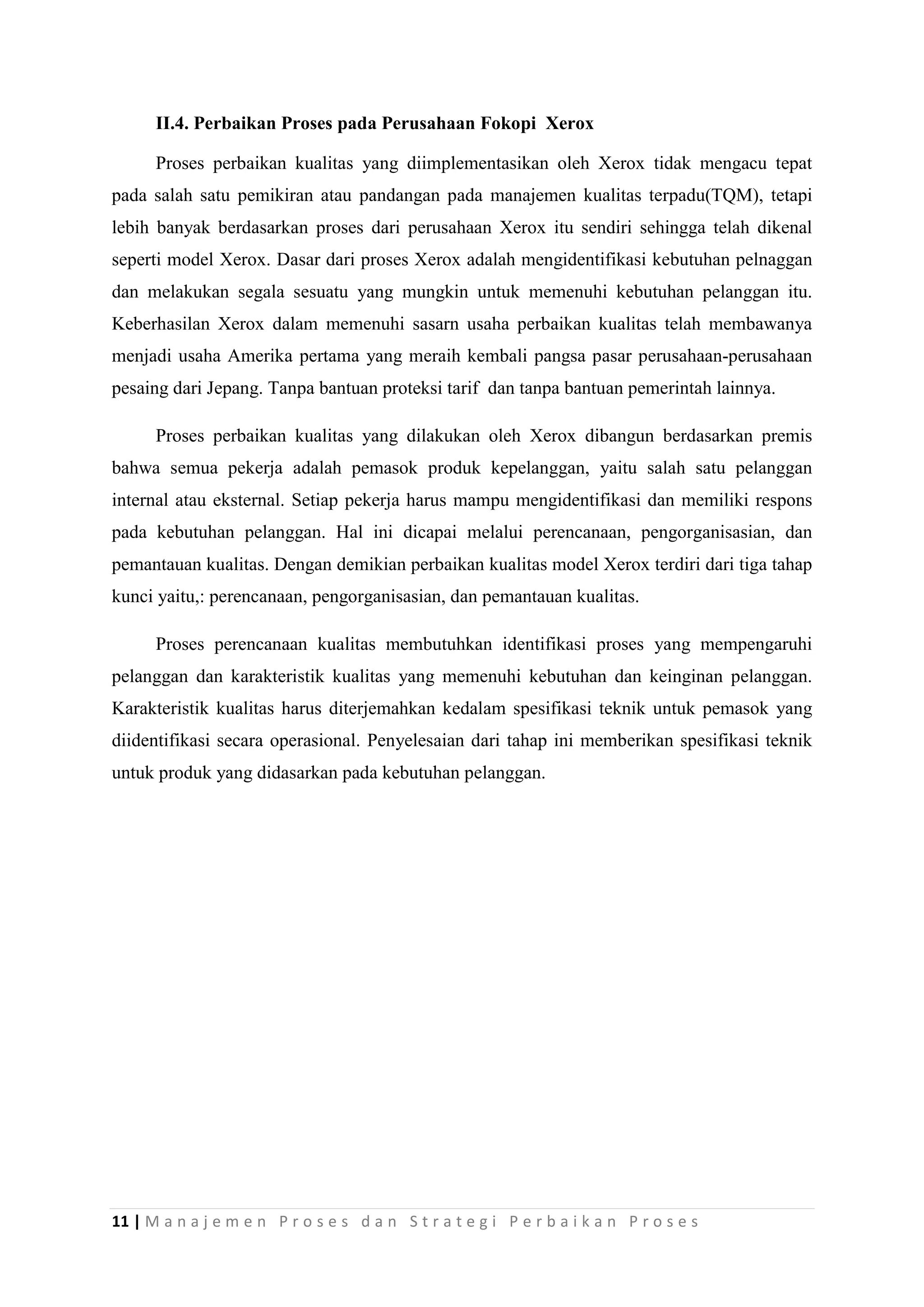 Manajemen dan perbaikan proses | PDF