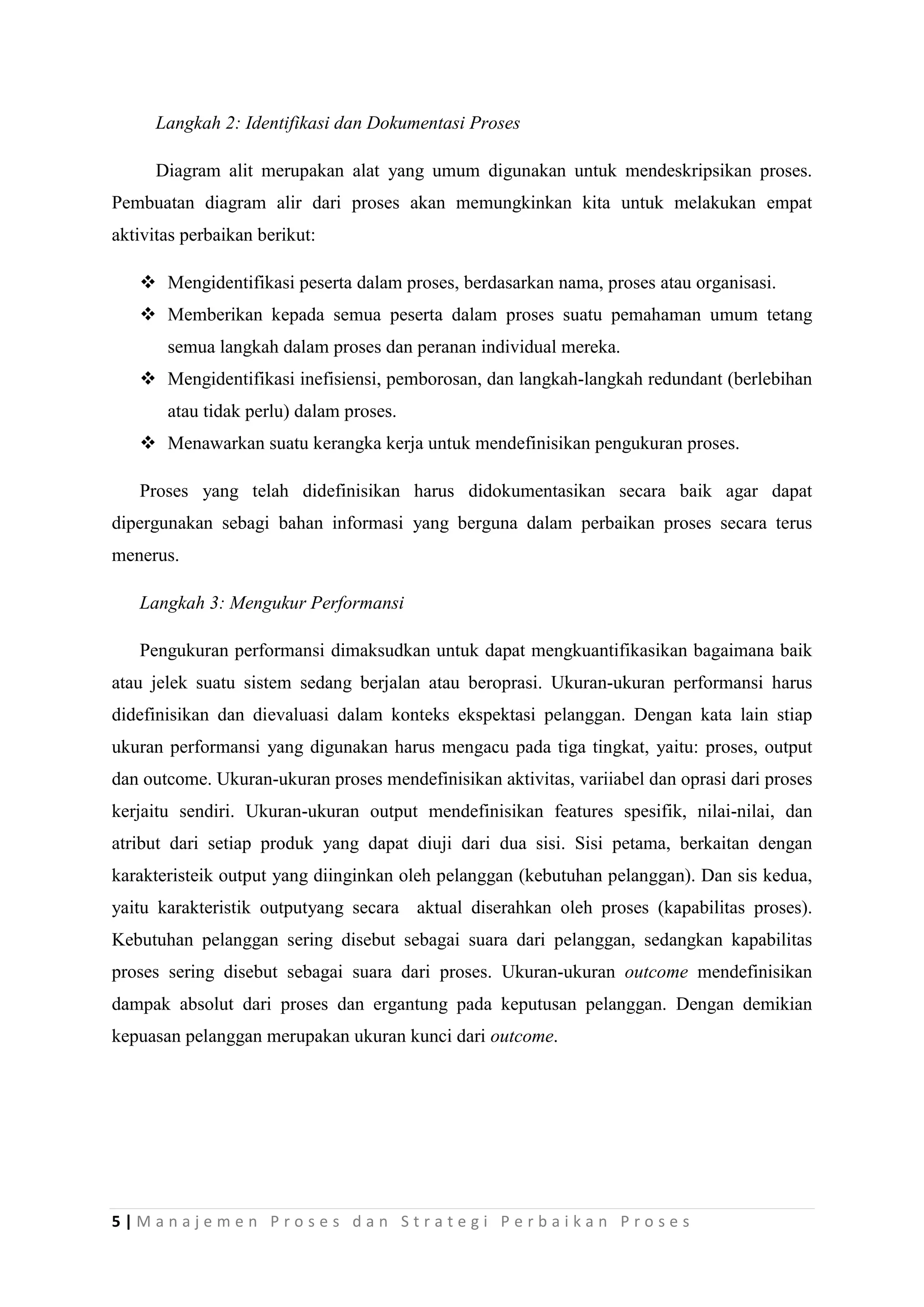 Manajemen dan perbaikan proses | PDF