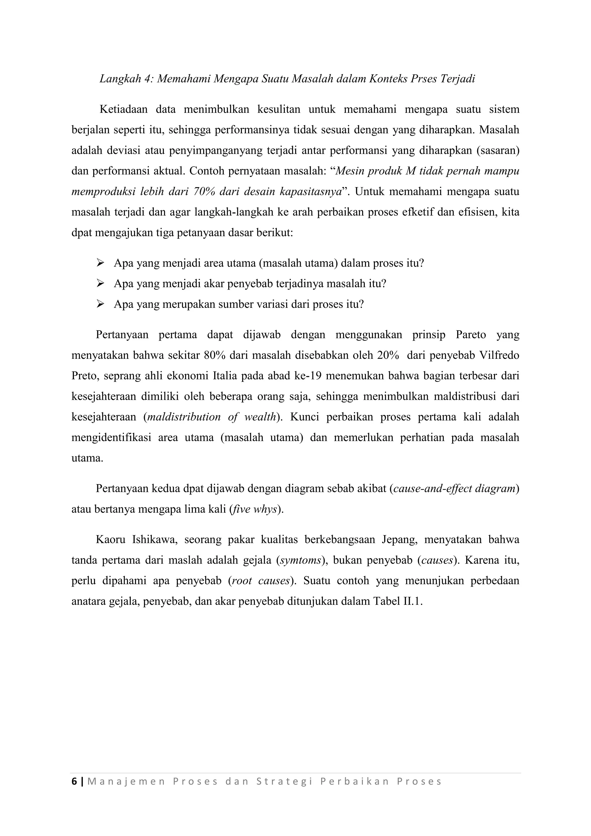 Manajemen dan perbaikan proses | PDF