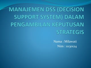 Manajemen dss (decision_support_system)_dalam[1] | PPTX
