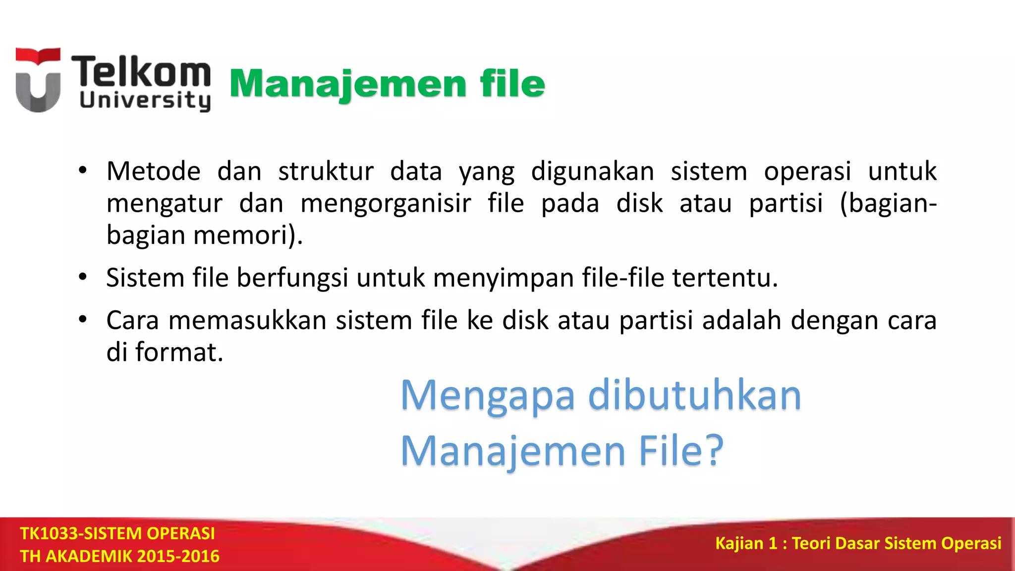 Manajemen file | PPTX
