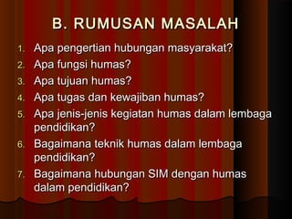 Manajemen humas | PPT